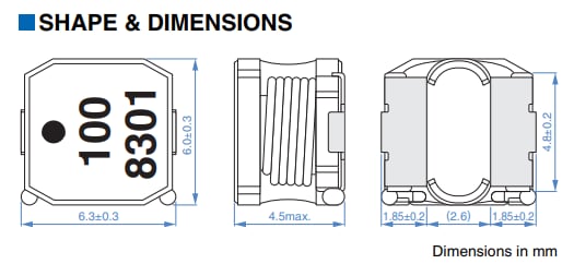 VLS6045EX-H車載用インダクタ - TDK | Mouser